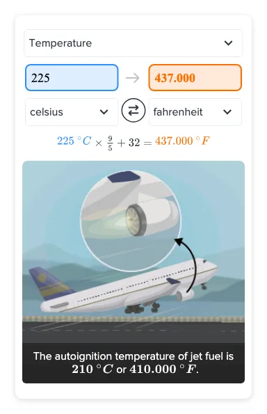 Flexi answers - How do you convert 225°C to Fahrenheit? | CK-12 Foundation
