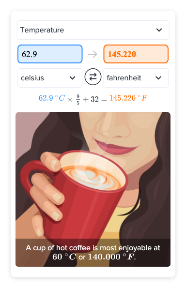 Flexi answers - What is 62.9 degrees Celsius in Fahrenheit? | CK-12 ...