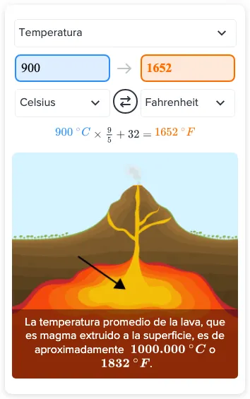 Respuestas de Flexi - Convertir 900 grados Celsius a Fahrenheit. | CK ...