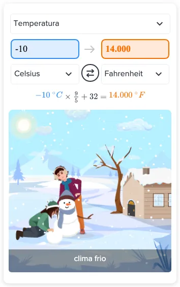Converta -10 graus Celsius em Fahrenheit. - etapas & exemplos | CK-12 ...
