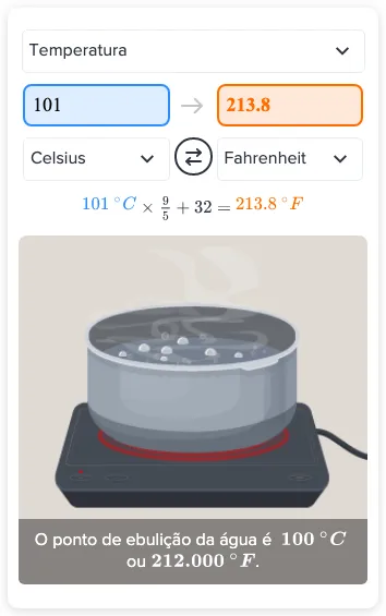 Converta 101 graus Celsius em Fahrenheit. - etapas & exemplos | CK-12 ...