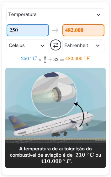 Converter 250 graus Celsius em Fahrenheit - etapas & exemplos | CK-12 ...