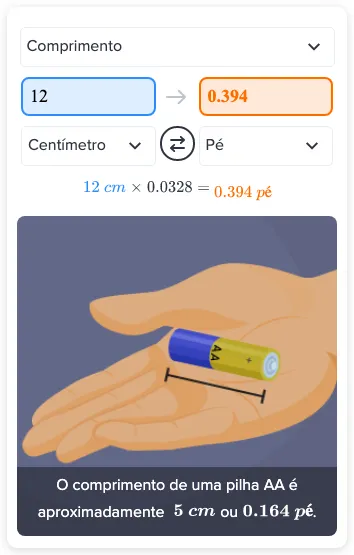 Respostas do Flexi - Quantos pés equivalem a 12 centímetros? | CK-12 ...