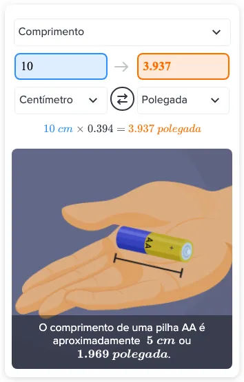 Respostas do Flexi - Como converter 10 centímetros em polegadas? | CK ...