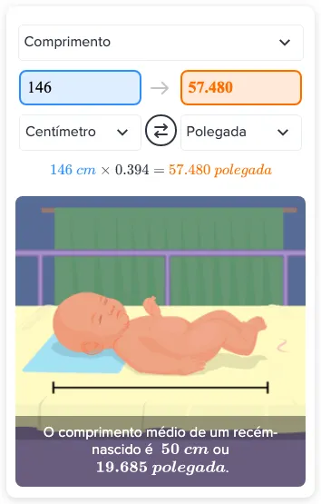 Respostas do Flexi - Como converter 146 cm em polegadas? | CK-12 Foundation