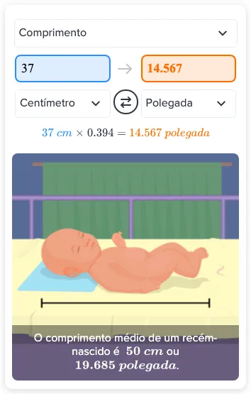 Respostas do Flexi - Como converter 37 cm em polegadas? | CK-12 Foundation