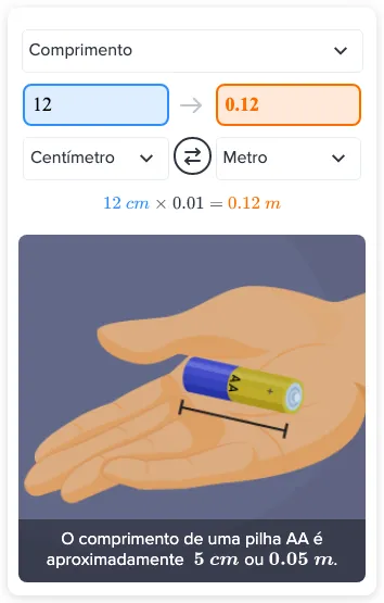 Respostas do Flexi - Qual é o comprimento de 12 centímetros em metros ...