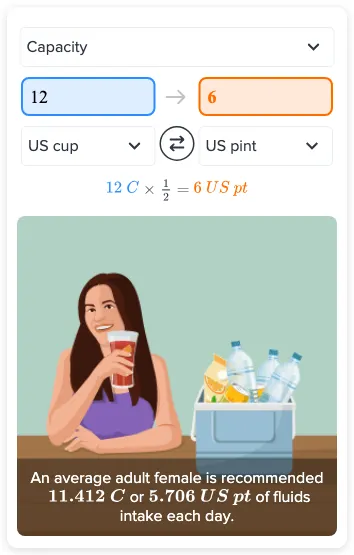 Flexi answers - What is the equivalent of 12 cups in pints? | CK-12 ...