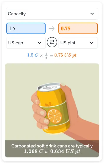 Flexi answers - What is the equivalent of 1.5 cups in pints? | CK-12 ...