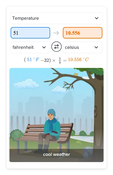 Flexi answers - What is 51 degrees Fahrenheit in Celsius? | CK-12 ...