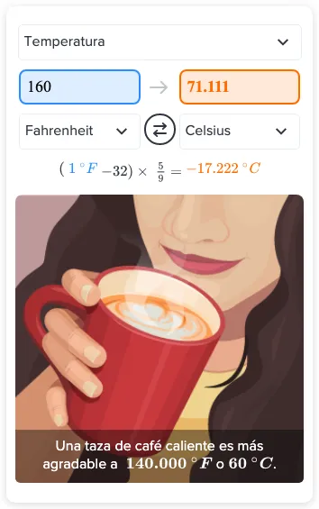 Respuestas de Flexi - Convierta 160 grados Fahrenheit a Celsius. | CK ...