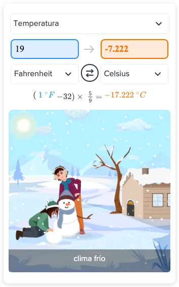 Respuestas de Flexi - ¿Cuántos grados Celsius son 19 grados Fahrenheit ...