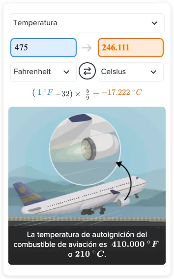 Respuestas de Flexi - Convertir 475 grados Fahrenheit a Celsius. | CK ...
