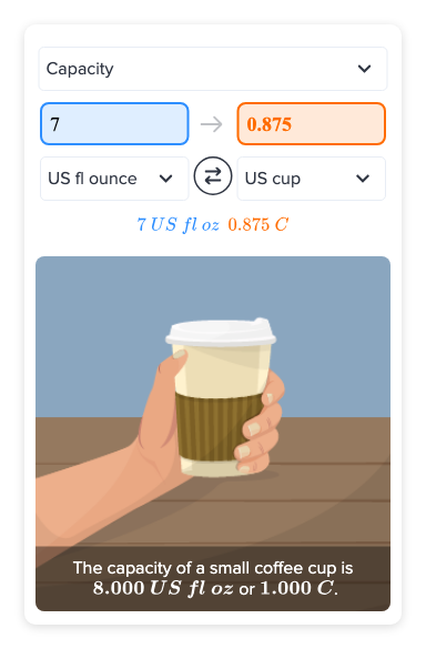 Flexi answers - How many cups is 7 fluid ounces of water? | CK-12 ...