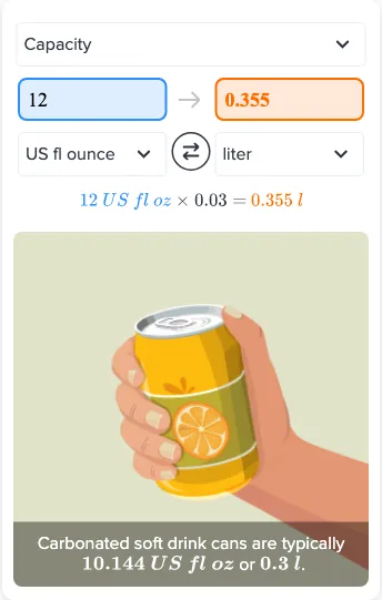 Flexi answers - How many liters are in 12 fluid ounces? | CK-12 Foundation