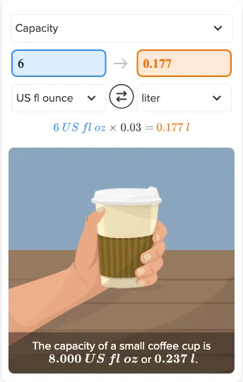 Flexi answers - What is the volume of 6 fluid ounces in litres? | CK-12 ...