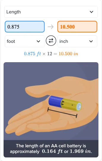 Flexi answers - How many inches are there in 7/8 of a foot? | CK-12 ...