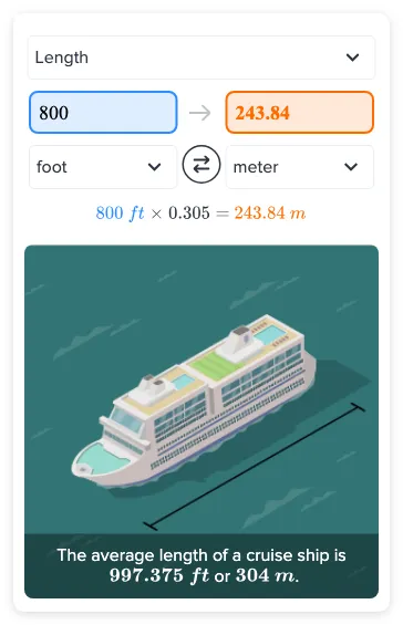 Flexi answers - How many meters is 800 feet? | CK-12 Foundation