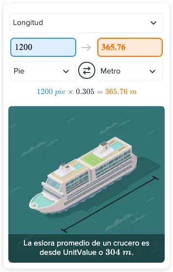 ¿Cuántos metros hay en 1200 pies? - Método & pasos | CK-12 Foundation