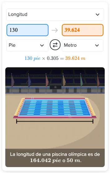 ¿Cuál es la longitud de 130 pies en metros? - Método & pasos | CK-12 ...