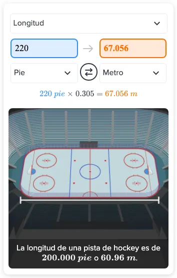 ¿Cuántos metros son 220 pies? - Método & pasos | CK-12 Foundation
