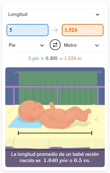 Convertir 5 pies a metros. - Método & pasos | CK-12 Foundation
