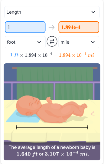 Flexi answers - What is the equivalent distance of 1 foot in miles ...