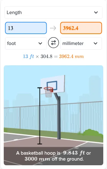 Flexi answers - What is the length of 13 feet in millimeters? | CK-12 ...