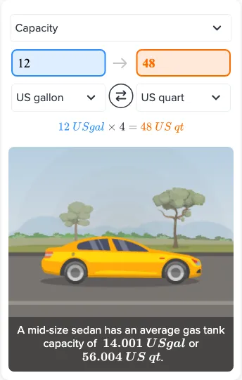 Flexi answers - How many quarts are equal to 12 gallons? | CK-12 Foundation