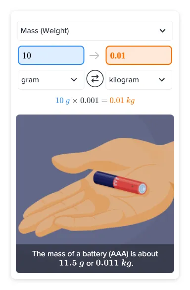Flexi answers - How many kilograms are in 10 grams? | CK-12 Foundation