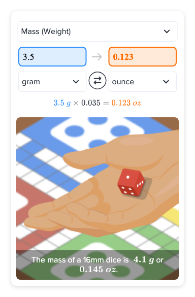 Flexi answers - What is the weight of 3.5 grams in ounces? | CK-12 ...