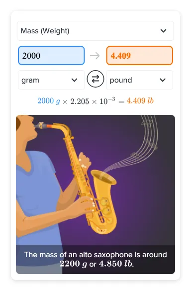 Flexi answers - What is the weight of 2000 grams in pounds? | CK-12 ...