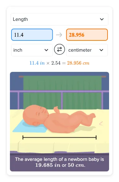 Flexi answers - What is the equivalent length of 11.4 inches in ...