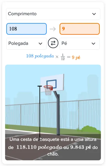 Quanto equivalem 108 polegadas em pés? - etapas & exemplos | CK-12 ...