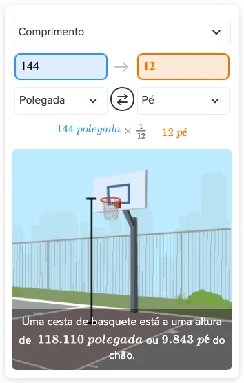 Quanto equivalem 144 polegadas em pés? - etapas & exemplos | CK-12 ...