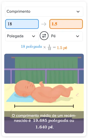 Qual é o comprimento de 18 polegadas em pés? - etapas & exemplos | CK ...