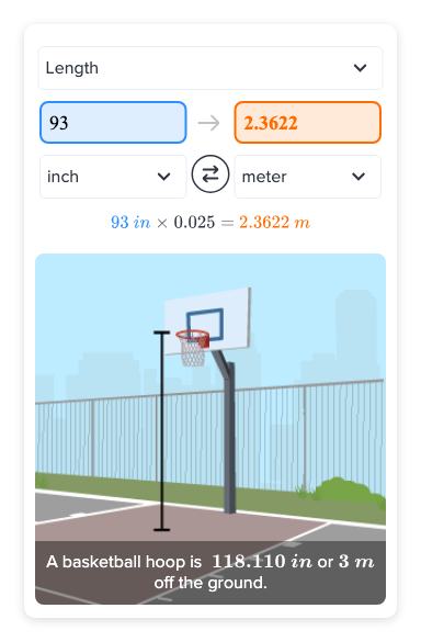 Flexi answers - What is the length of 93 inches in meters? | CK-12 ...