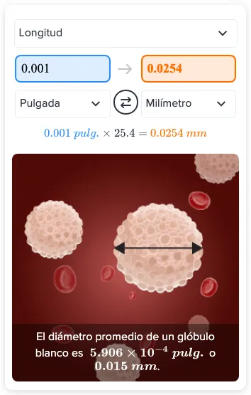 ¿Cuántos milímetros es 1 milésima de pulgada? - Método & pasos | CK-12 ...