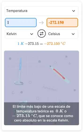 Respuestas de Flexi - ¿Cuál es el equivalente Celsius de 1 Kelvin? | CK ...