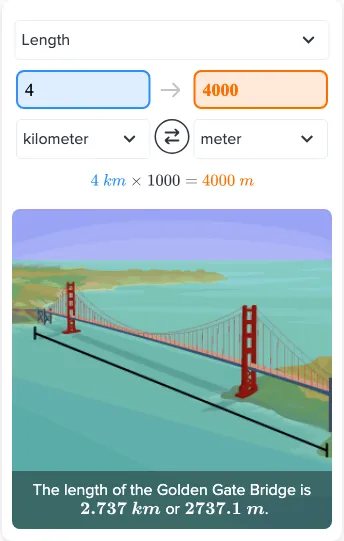 Flexi answers - What is the length of 4 kilometers in meters? | CK-12 ...