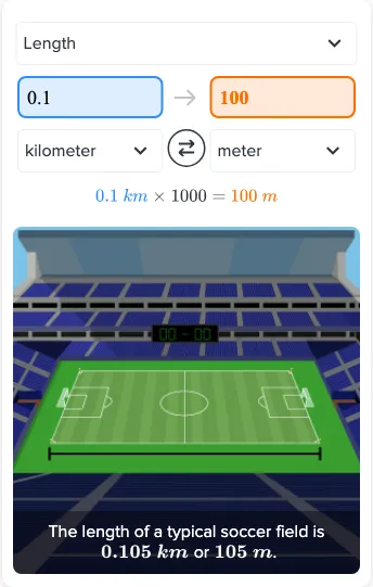Flexi answers - How many meters are in 0.1 kilometers? | CK-12 Foundation