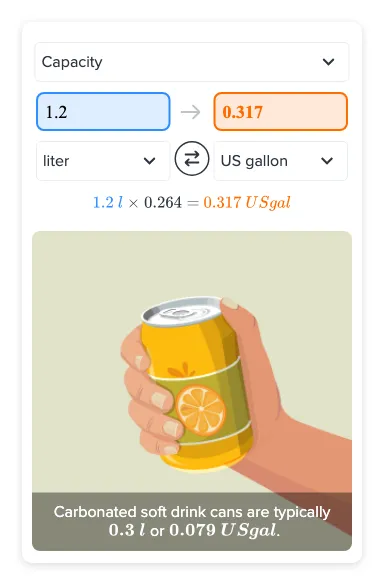 Flexi answers - What is the volume of 1.2 liters in gallons? | CK-12 ...