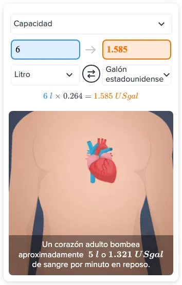 Respuestas de Flexi - ¿Cuántos galones hay en 6 litros? | CK-12 Foundation