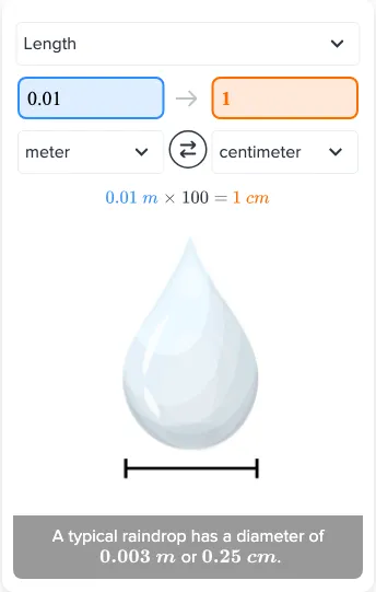 Flexi answers - How many centimeters are in 0.01 meters? | CK-12 Foundation