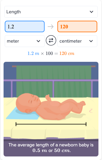 Flexi answers - How many centimeters are in 1.2 meters? | CK-12 Foundation