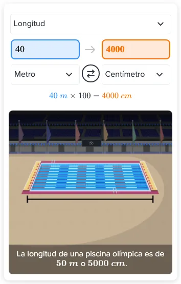¿Cuántos centímetros hay en 40 metros? - Método & pasos | CK-12 Foundation