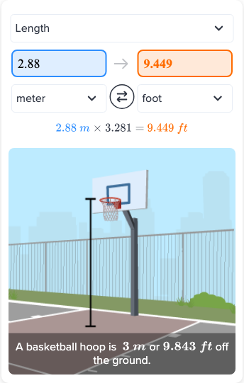 Flexi answers - What is the length of 2.88 meters in feet? | CK-12 ...