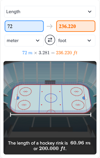 Flexi answers - How many feet are in 72 meters? | CK-12 Foundation