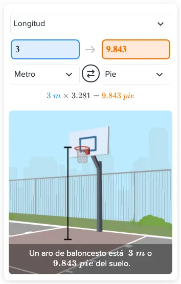 ¿Cuántos pies equivalen a 3 metros? - Método & pasos | CK-12 Foundation