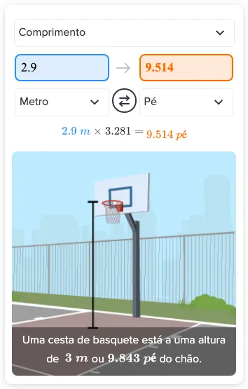 Qual é o comprimento de 2.9 metros em pés? - etapas & exemplos | CK-12 ...